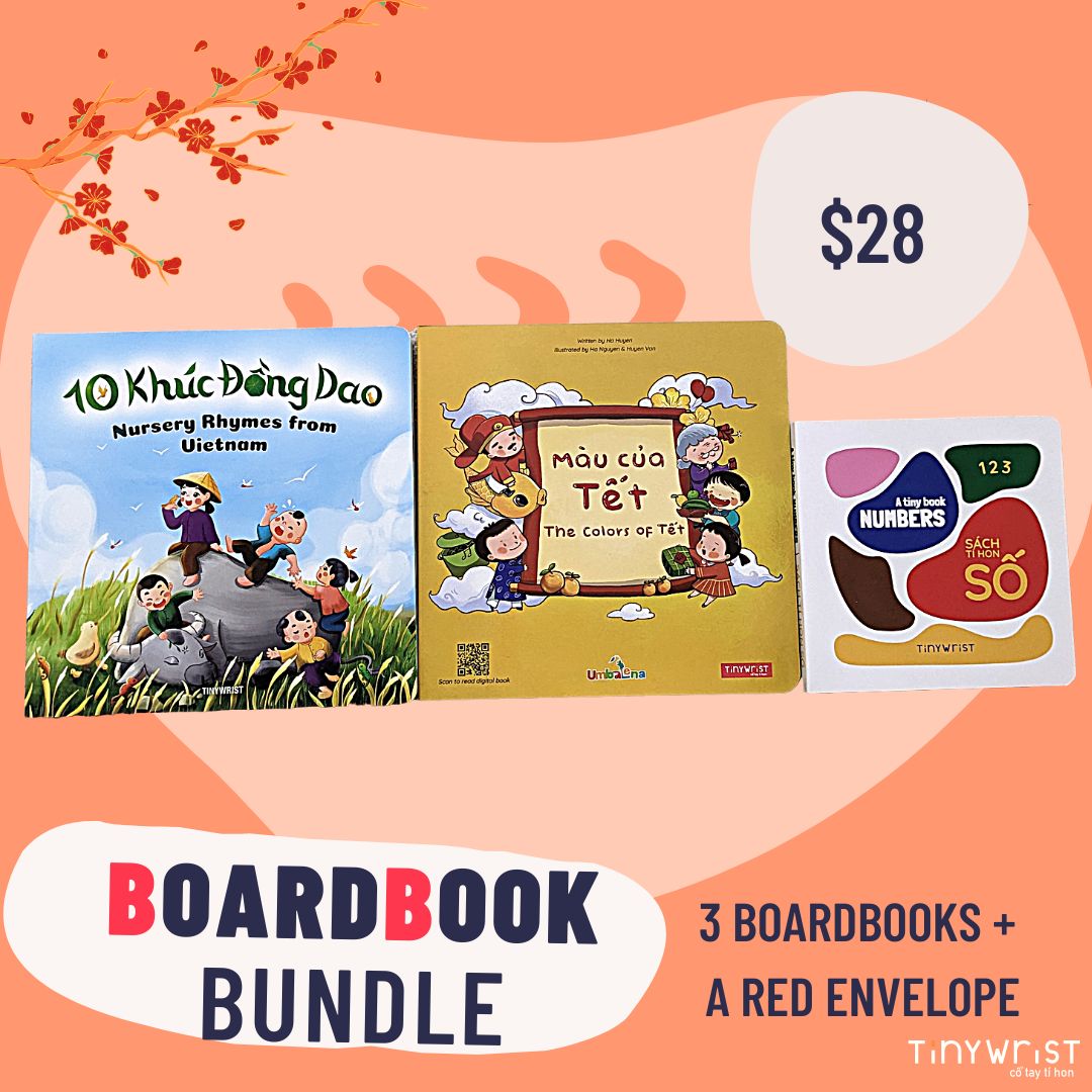 Bilingual Board book Bundle: Rhymes, Numbers, and Tet for babies ...