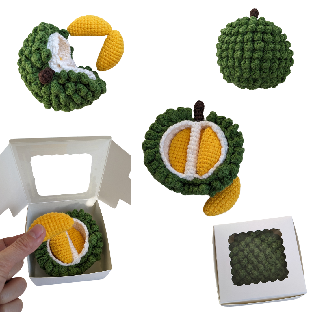Crochet Durian: Interactive Play Food for Kids – Tiny Wrist Bilingual ...